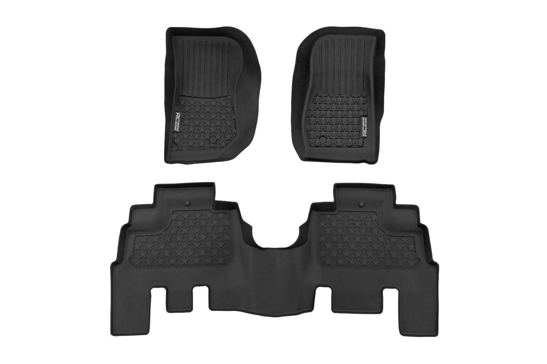 Flex-Fit Floor Mats | 4 Door | Jeep Wrangler Unlimited 4WD (2014-2018 ...