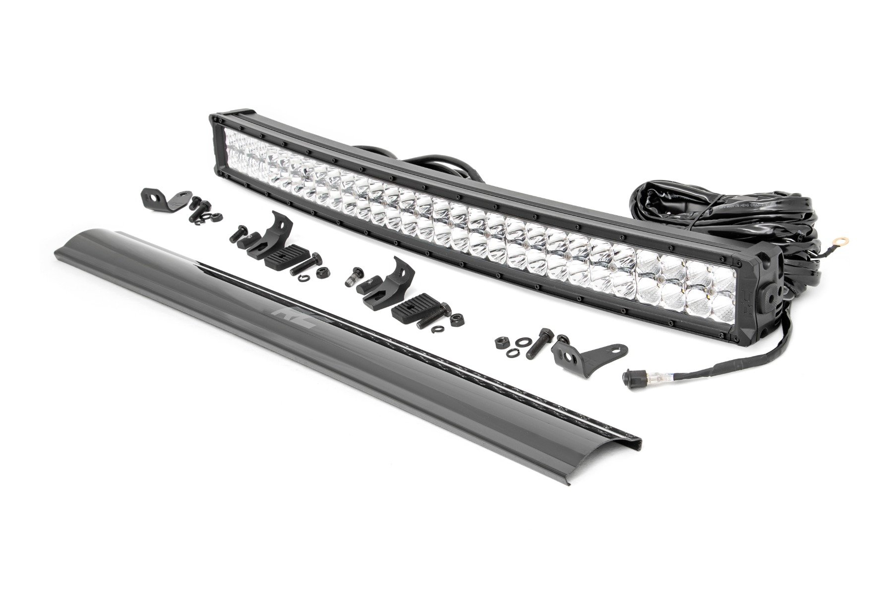 30 Inch Chrome Series LED Light Bar | Curved | Dual Row | Cool White ...